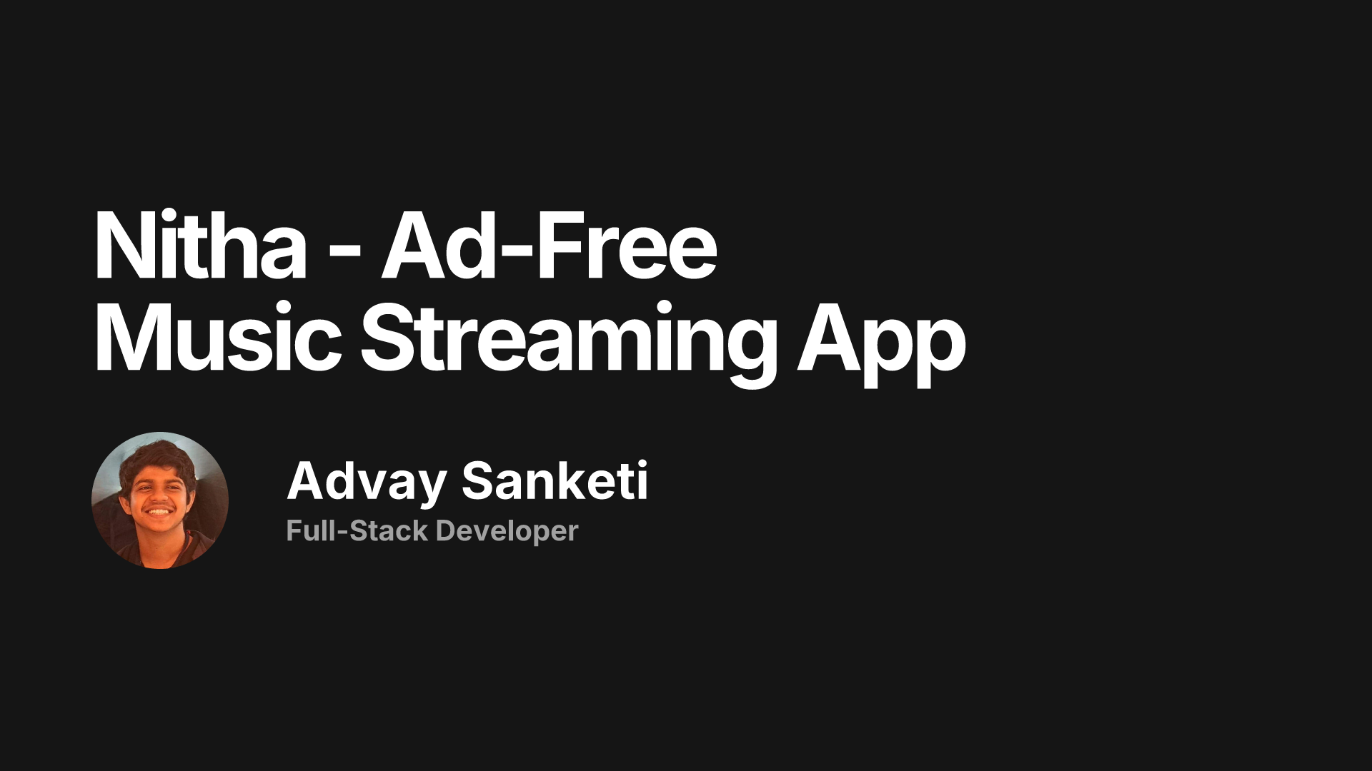 Nitha - Ad-Free Music Streaming App